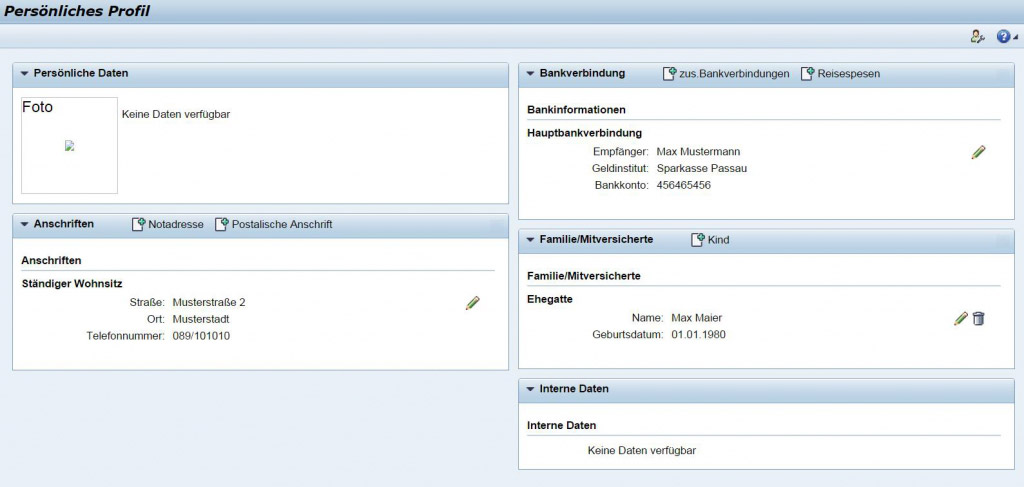 Employee Self-Services (ESS): Personaladministration in SAP