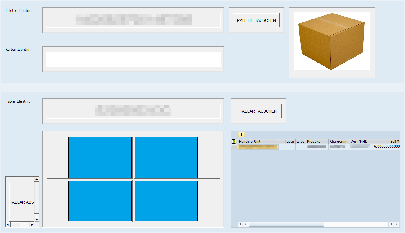 SAP EWM User Dialogs / Picking Dialogues - visualization
