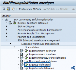 SAP EWM Lagertyp definieren - Blocklager, Freiflächenlager