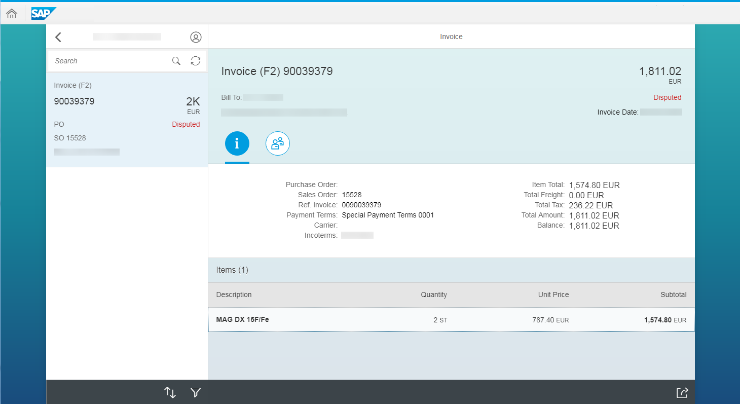 SAP Fiori-Customer Invoices - SERKEM SAP Fiori-Customer Invoices - SERKEM
